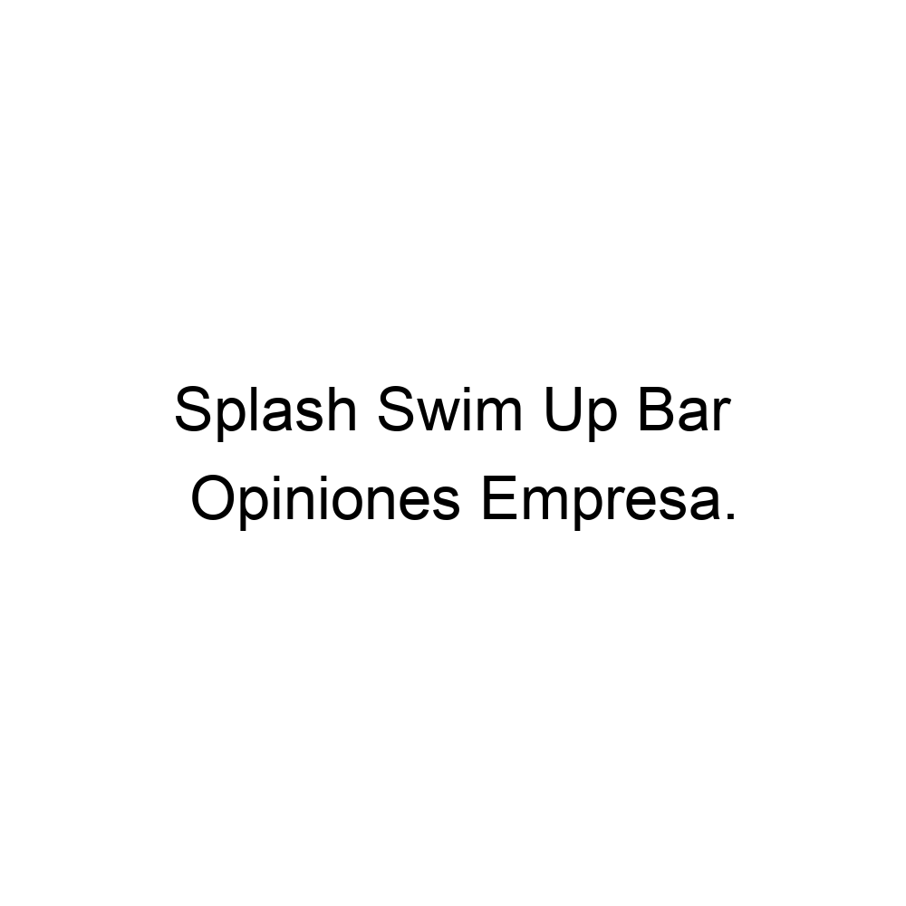 Opiniones Splash Swim Up Bar,